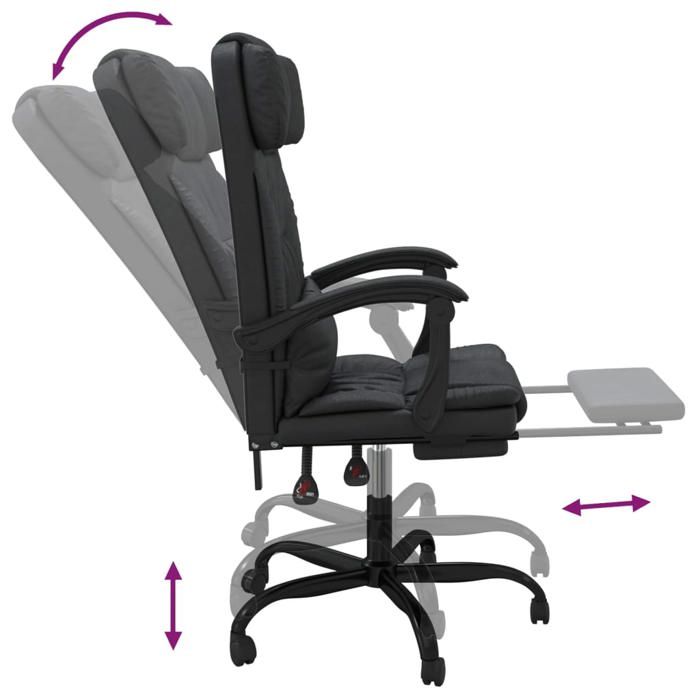 Chaise fauteuil siège pivotante de inclinable de bureau informatique ...
