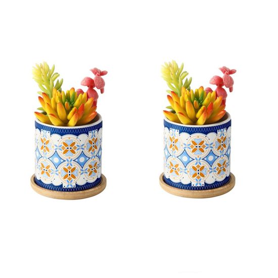 Pots de fleurs en cramique pour plantes succulentes avec trous et ...