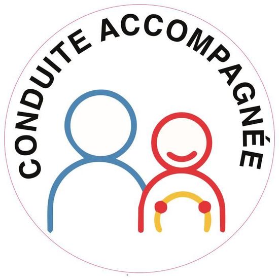 Disque conduite accompagnée Adhésif 15cm - Cdiscount Auto