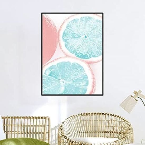 Tableaux posters et arts décoratifsde citron tranche de citron rose ...