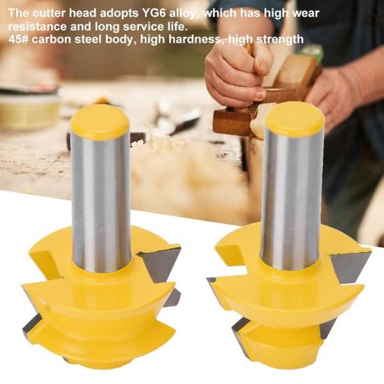 EJ.life mèche de routeur Coupe-bois, fraise durable, pour la menuiserie ...