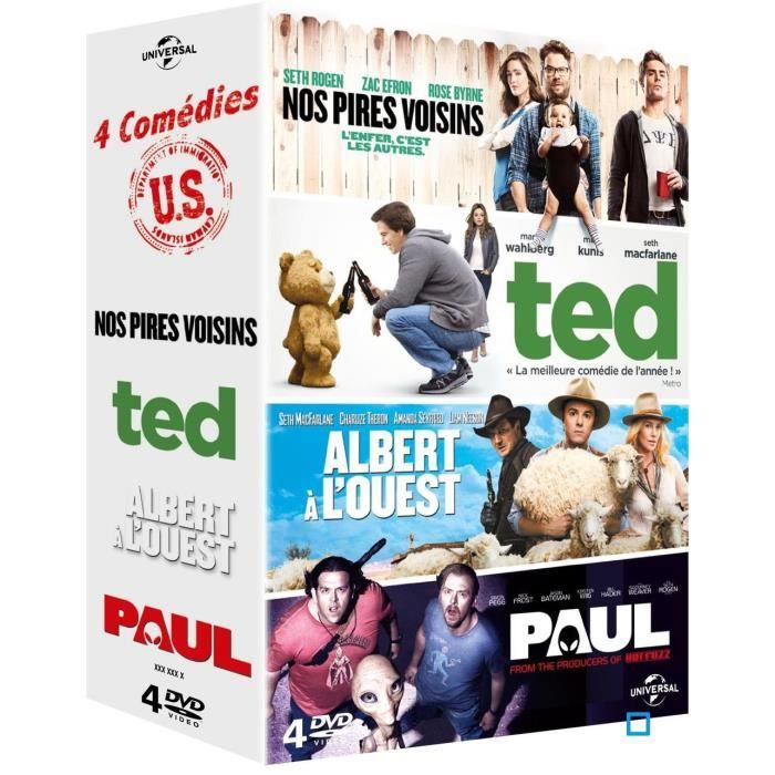 Coffret DVD Comédie - Pegg Simon - Paul, Ted, Albert à l'ouest - Tous ...