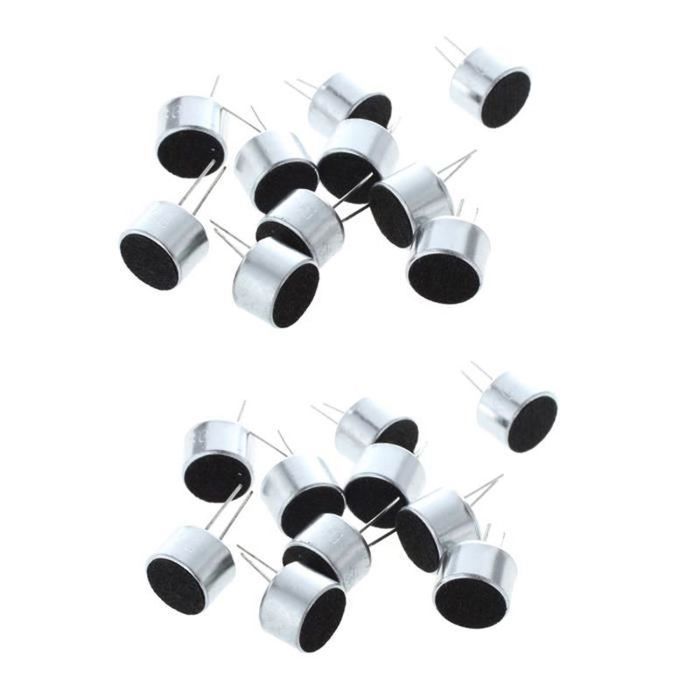 MICROPHONE 20 Pcs 2 Pin Mini MIC Capsule Miniphone Condensateur A ...