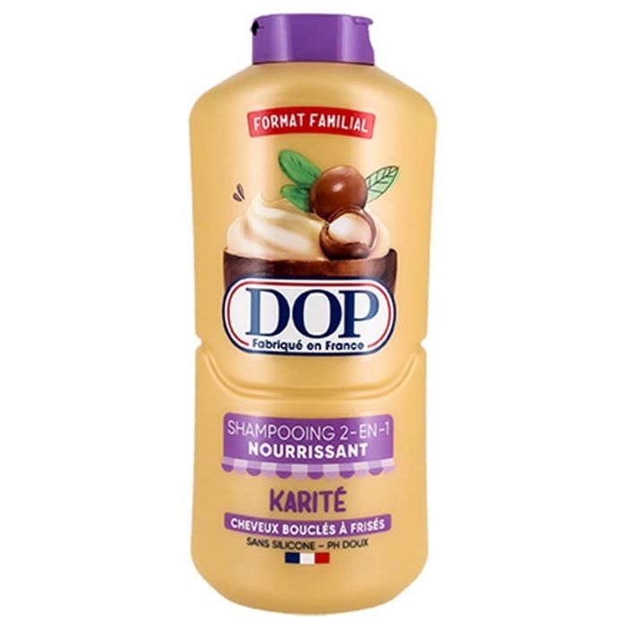Dop Shampoing 2en1 Nourrissant Karité pour les Cheveux Bouclés à Frisés ...
