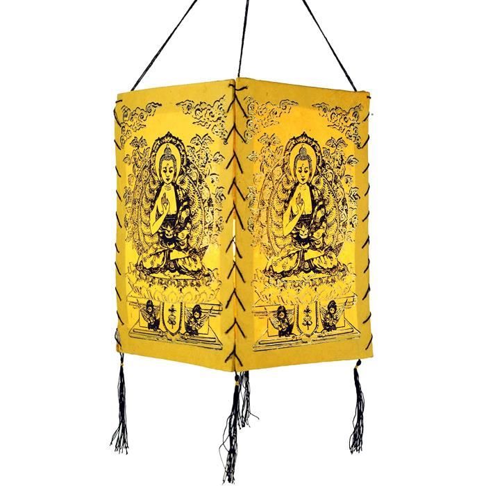 Guru-Shop Abat-jour Suspendu en Papier Lokta, Lampe Couverture en ...