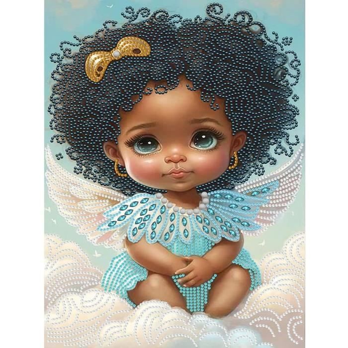 Broderie Diamant Partielle Ange Bebe Diy Diamond Painting Partiel Ange ...