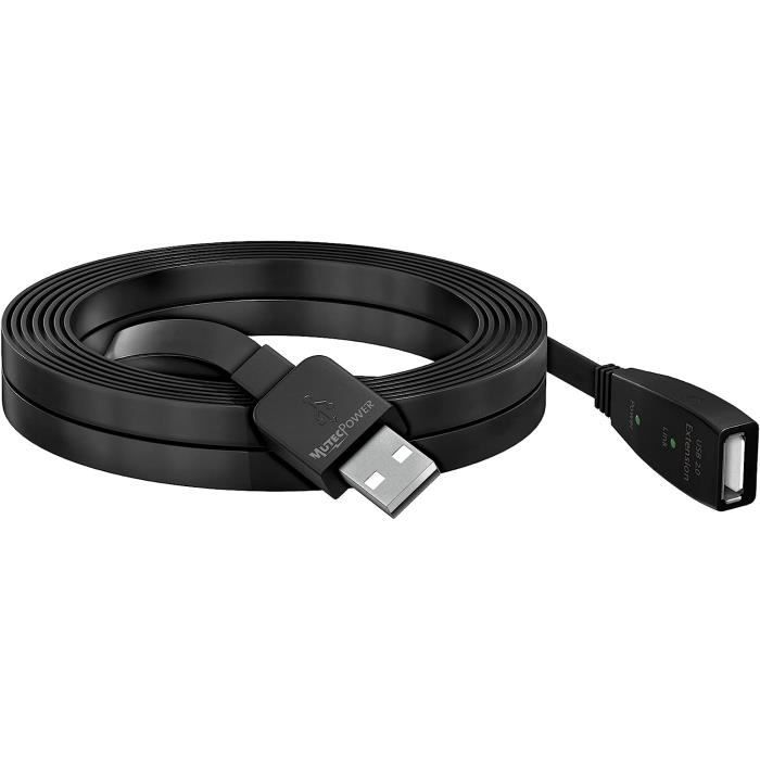 10M Ultra Plat Câble Usb 2.0 Mâle À Femelle Avec Chipset A Extension ...