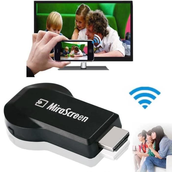 Récepteur-décodeur,Dongle WiFi sans fil, adaptateur vidéo 1080P ...