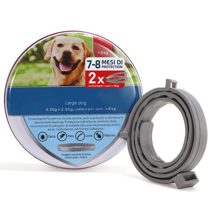 2pcs grand chien3-70cm - Collier anti puces et anti tiques pour chiens ...