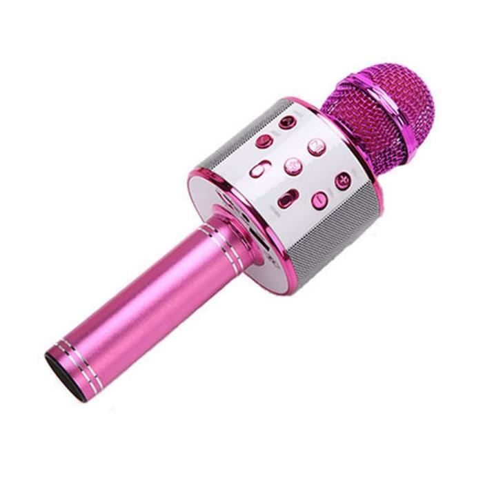 Rose rouge Microphone sans fil Bluetooth karaoké micro Microphone à ...