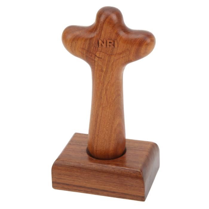 EJ.life Croix en bois décor de table fabriqué polissage de surface ...