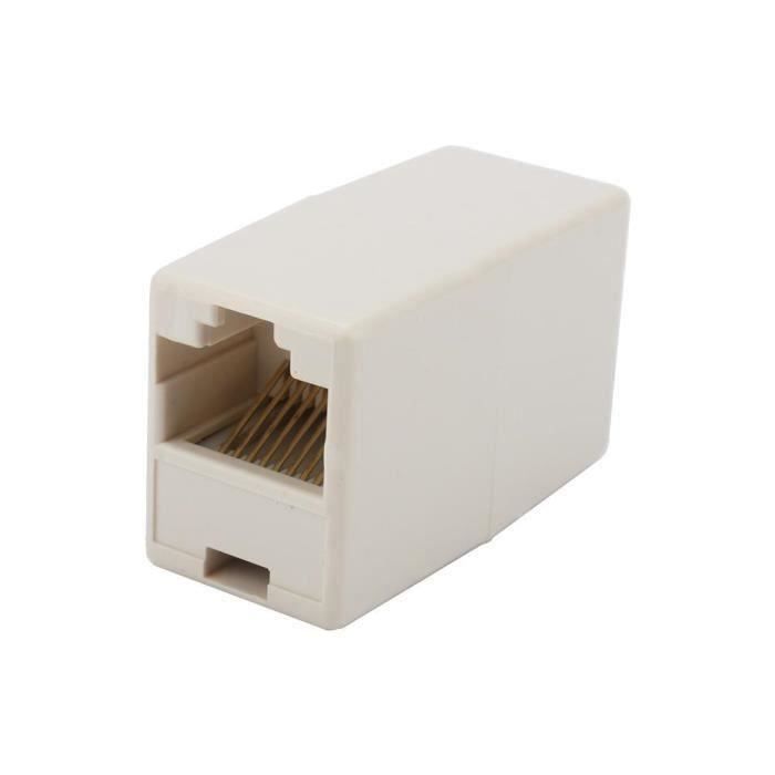 FLYING-Connecteur Câble Joiner Coupleur pour RJ45 CAT 5 5E - Cdiscount ...