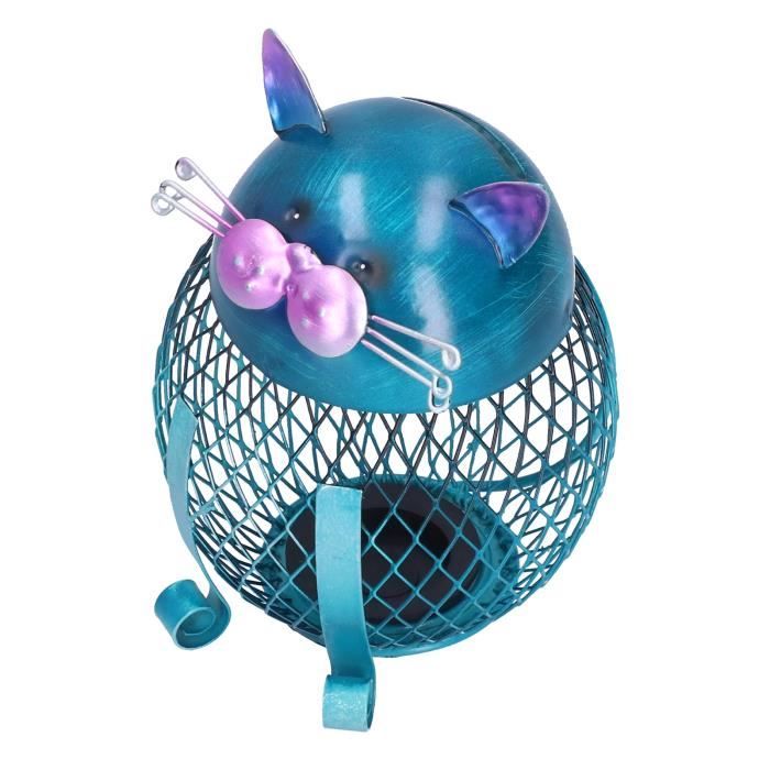 MAD Pot à monnaie Pot à Pièces en Fer forgé Cadeau Chat Décoration ...