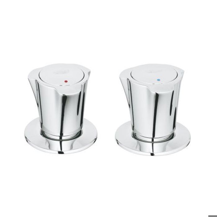 Paire de robinet de bidet COSTA L chromé 1/2 - GROHE - 18904-001 ...