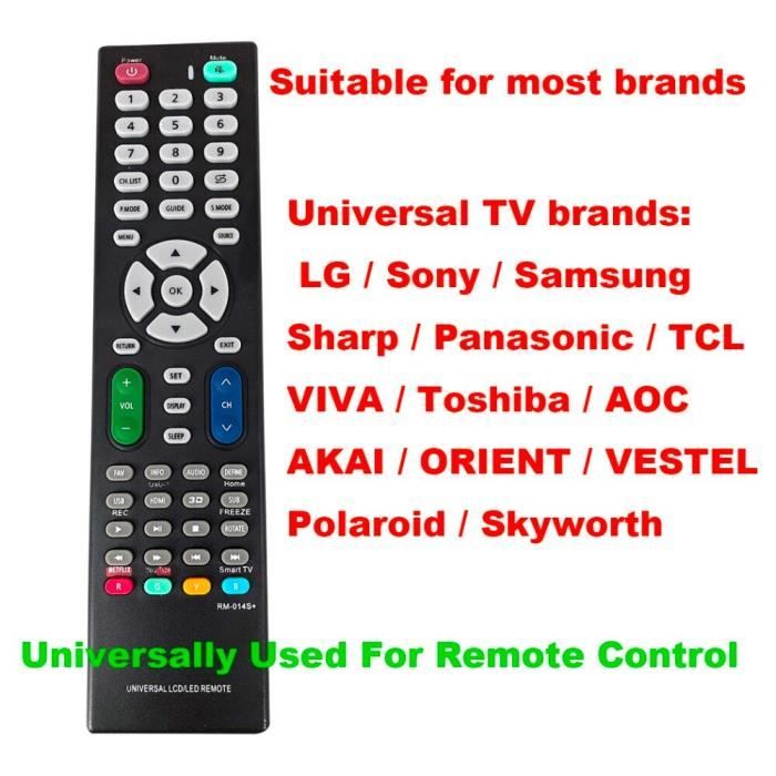 New Télécommande Universelle Pour Tv Compatible Avec Toutes Les