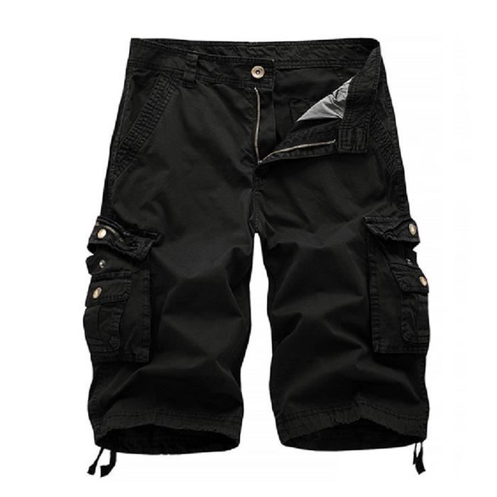 Short homme marque de luxe couleur unie décontracté ample grande taille ...