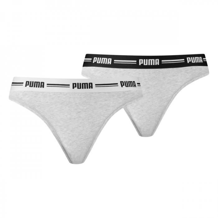 String unis, lot de 2 Gris - Cdiscount Prêt-à-Porter