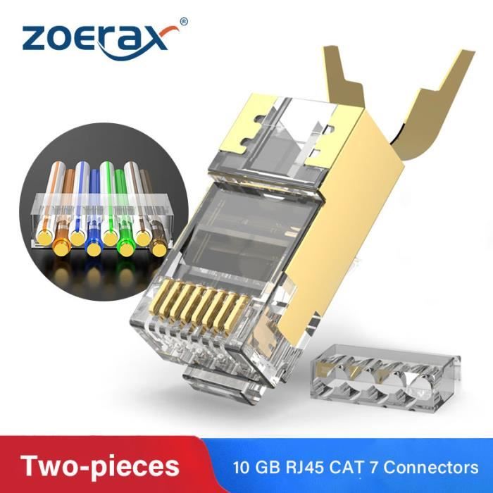 Composant électronique,connecteur de prise modulaire RJ45 CAT6A & CAT7 ...
