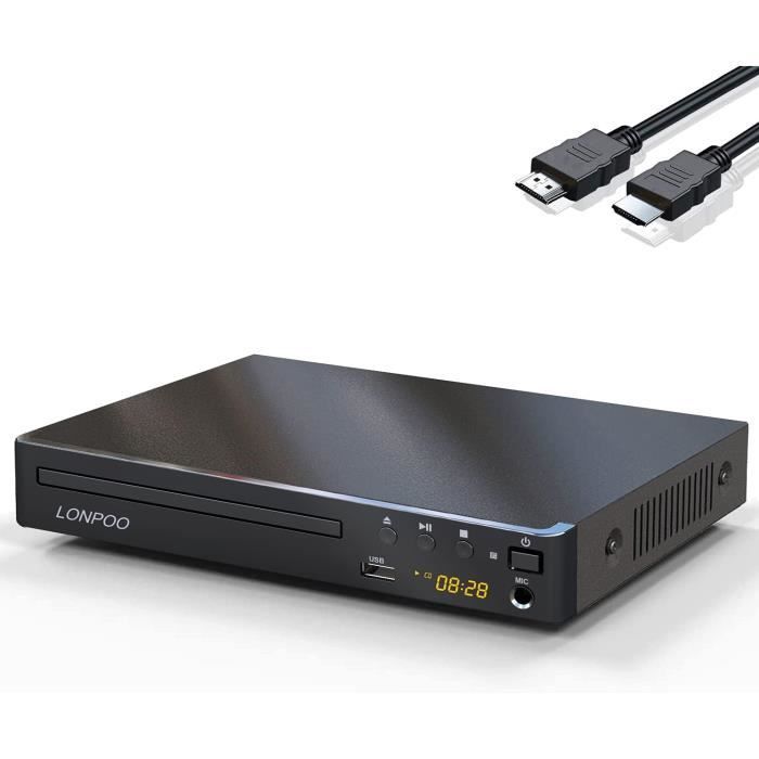 LP-099 Compact Lecteurs DVD pour TV - Lecteur CD DVD acec Port HDMI-RCA ...