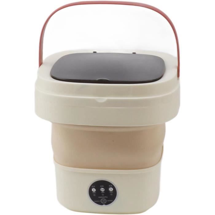 Machine À Laver Portable,6L Mini Laveuse À Seau Portable Pliable Avec ...