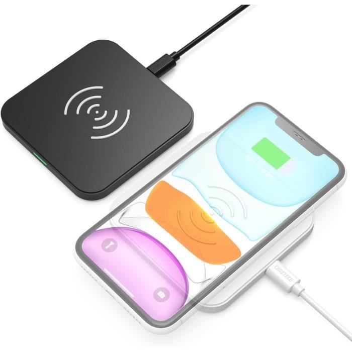 Lot De 2 Chargeurs À Induction Fast Sans Fil Pour Iphone 13-12-12 Pro ...