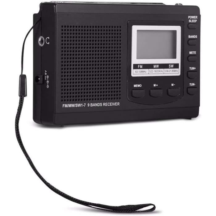 Radio Portable Pocket Am Fm Sw Compact Petite Radio Tuning Numérique ...