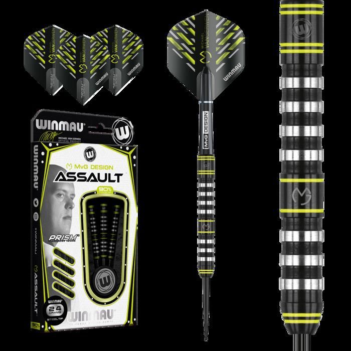 Flechettes - Winmau - Michael Van Gerwen - 90% Tungstène - 23g - Design ...