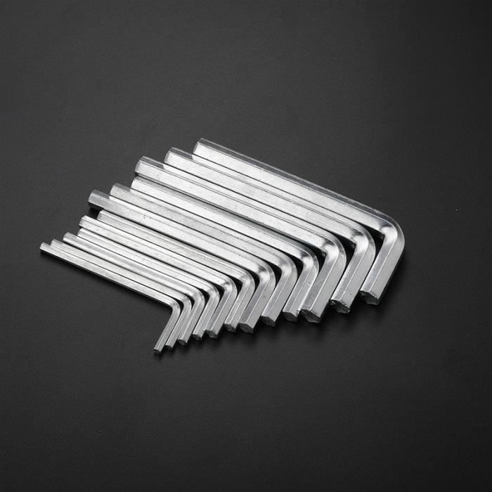 CLE A MOLETTE,1.5 2 2.5 3 4 5mm--Clé hexagonale en forme de L, 6 pièces ...