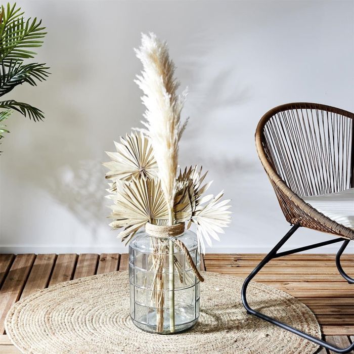 Pampa naturelle beige en roseau séché hauteur 120 cm - Cdiscount Maison