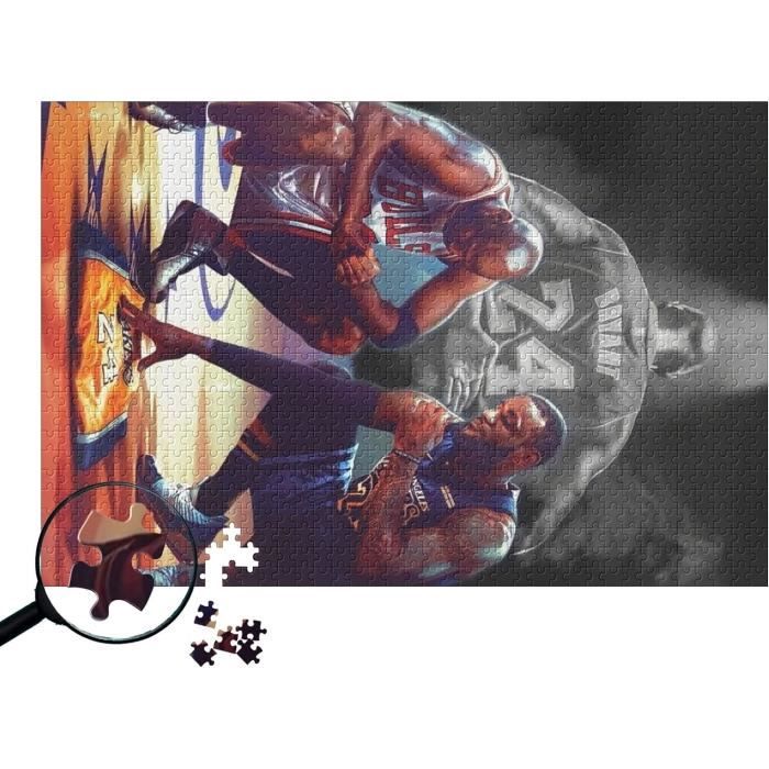 Puzzle Kobe Bryant Lebron James NBA 1000 pièces en bois pour adultes et ...