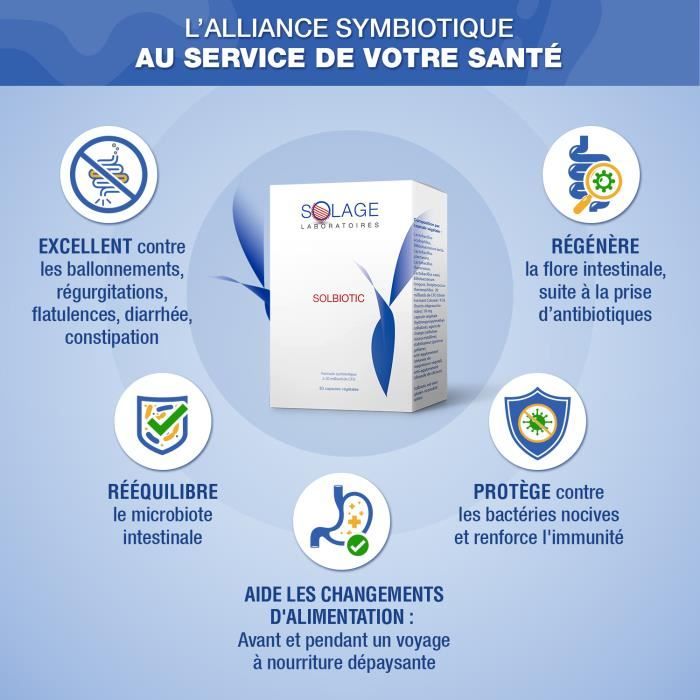 SOLBIOTIC. Bactéries lactiques & Prébiotiques. Complément Alimentaire ...