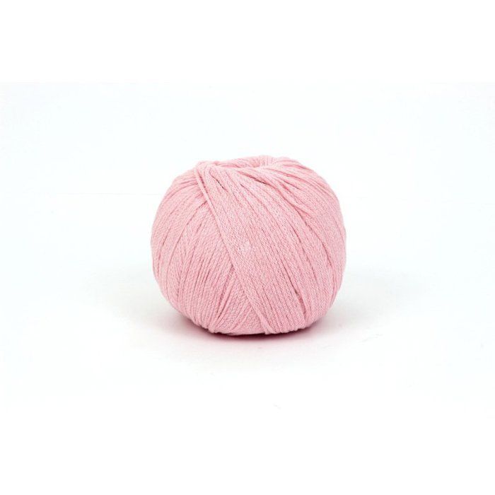 Fil Coton Recyclé Eco Vita 3mm 100g Tricot et Crochet Col. 004 rose ...