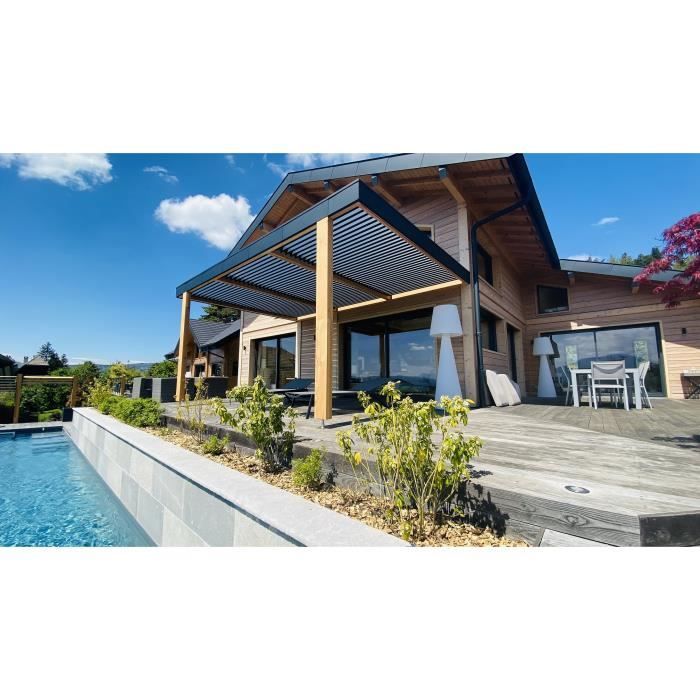 MECANISME PERGOLA BIOCLIMATIQUE SAM KIT - noir - Cdiscount Jardin