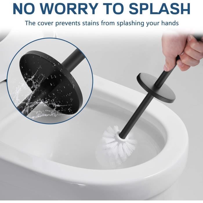 Brosse Wc Nior Brosse Toilette Inox En Acier Et Support Brosse De Toilette Sur Pied Avec Une ...