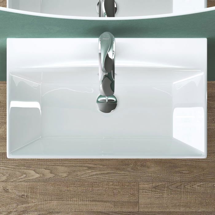 Mai & Mai Vasque à Poser 60x36x13cm Lavabo en Céramique Blanc ...