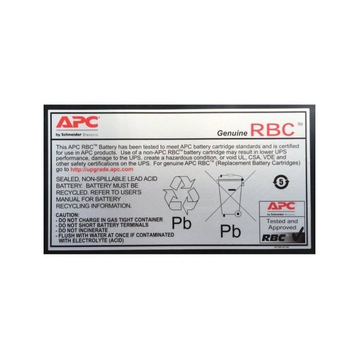 Batterie d'onduleur APC APCRBC140 - 960 VAh - 5 ans - Gris - 4 Ports ...
