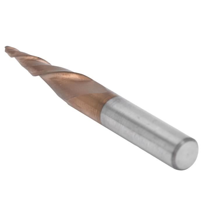 Cikonielf fraise à spirale Fraise R0.75x20xD6x50 Outils de coupe en ...