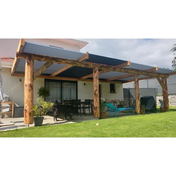 MECANISME PERGOLA BIOCLIMATIQUE SAM KIT - noir - Cdiscount Jardin