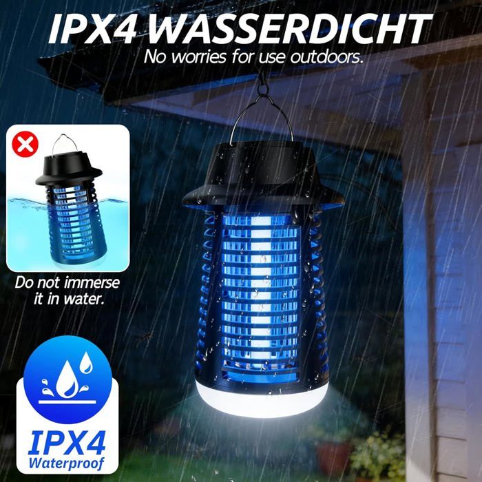 Lampe Anti Moustique Extérieur, Lampe Anti Mouche 18W 4000V UV Tueur d ...