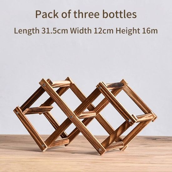 Porte-bouteilles de vin en bois pliables,présentoir décoratif,étagères ...