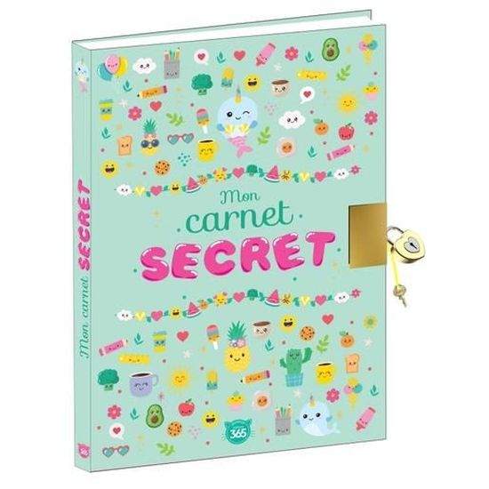 Mon carnet secret Kawai - Journal intime avec cadenas à compléter ...