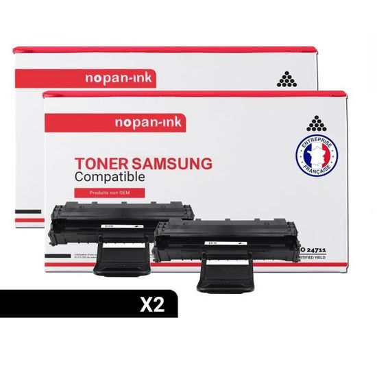 NOPAN-INK Toner x2 MLT D117S MLTD117S Noir compatible pour SAMSUNG SCX ...