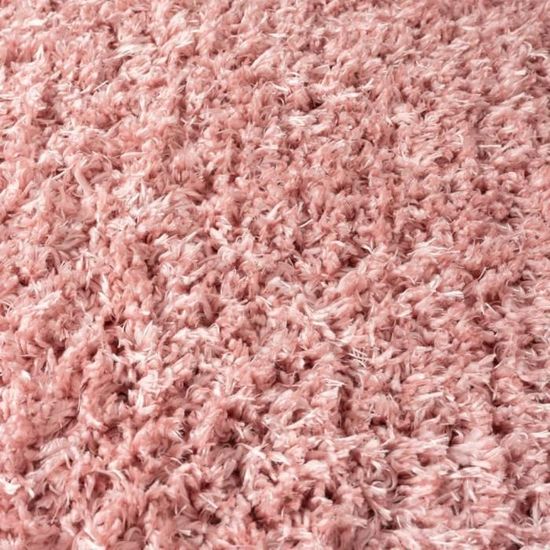 FHE - Décorations - Tapis shaggy à poils hauts Rose 160x230 cm 50 mm - YOSOO - DX2035 ...