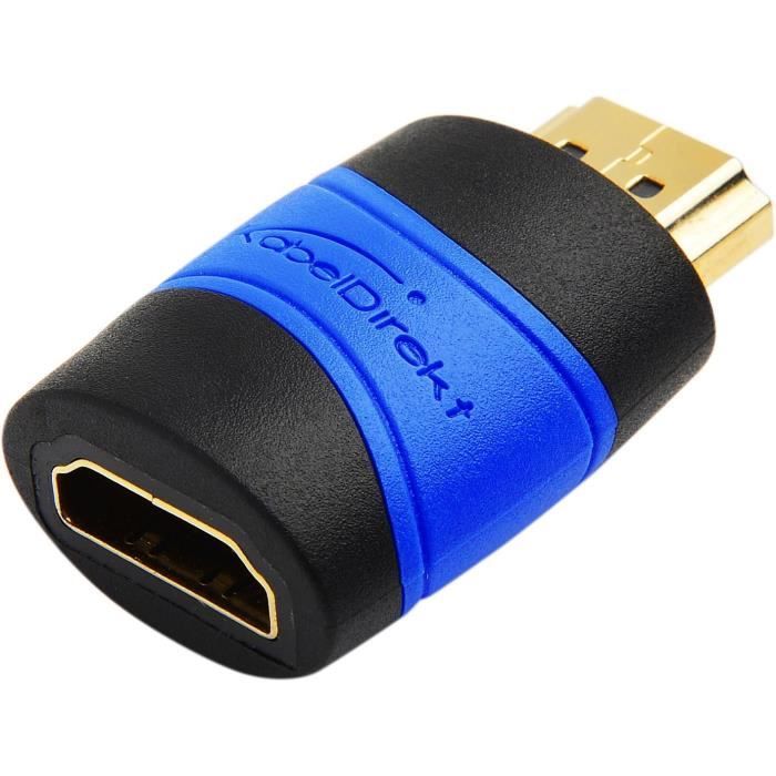 Adaptateur HDMI compatible avec (HDMI 1.4-2.0-2.0a, femelle HDMI ...