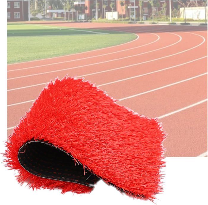 Rosso Tapis Pelouse Jardin Extérieur, Synthétique Rouleau Gazon ...