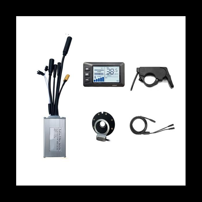 SystèMe de ContrôLeur 17A pour Moteur 24V/36V/48V 250W/350W GD01 avec Kit de ContrôLeur ...