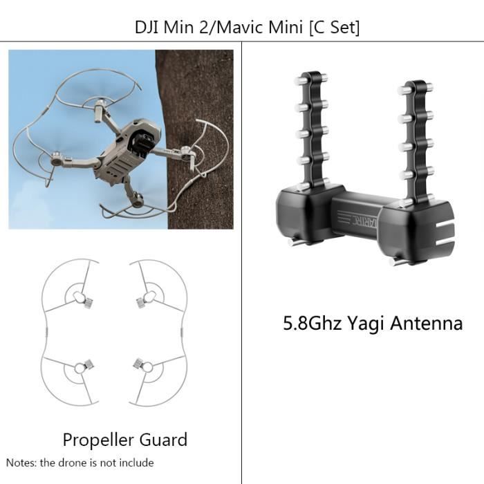 Ensemble d'antenne 5,8 ghz-DJI Pare choc de protection'hélice Mini 2 ...