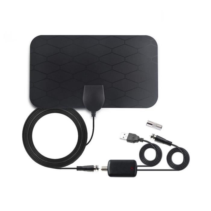 Amplificateur d'antenne TV - Antenne TV DVB-T2 numérique 3000 Miles 4K avec amplificateur ...