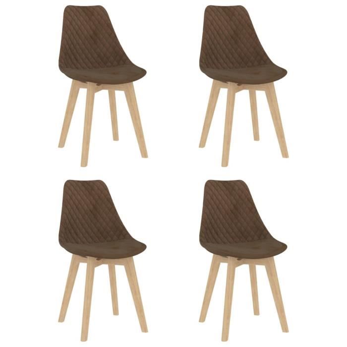 Lot de 4 Chaise de salle à manger Style Contemporain Chaise de cuisine ...