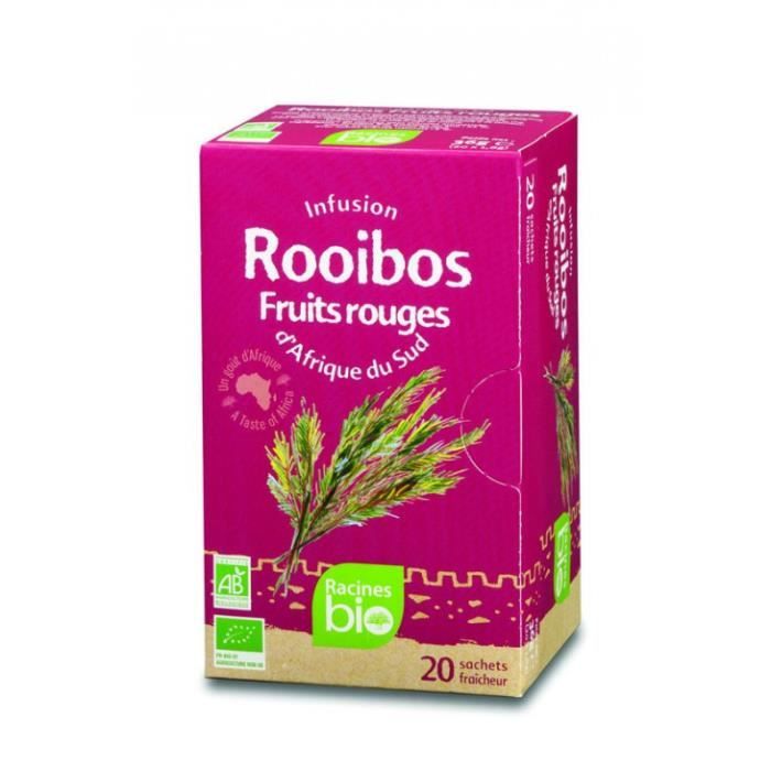 Racines Bio - Rooibos bio fruits rouges (20 sach. x 1.8gr) - Cdiscount ...